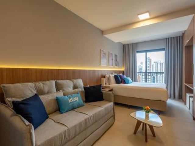 Studio para alugar com 26m², 1 quarto e sem vaga