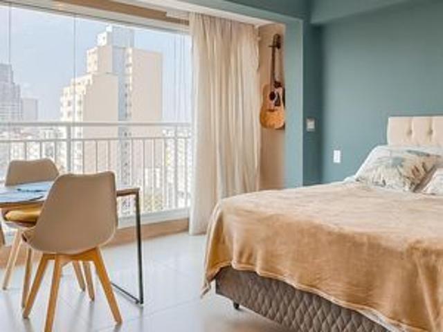 Studio para alugar com 27m², 1 quarto e sem vaga