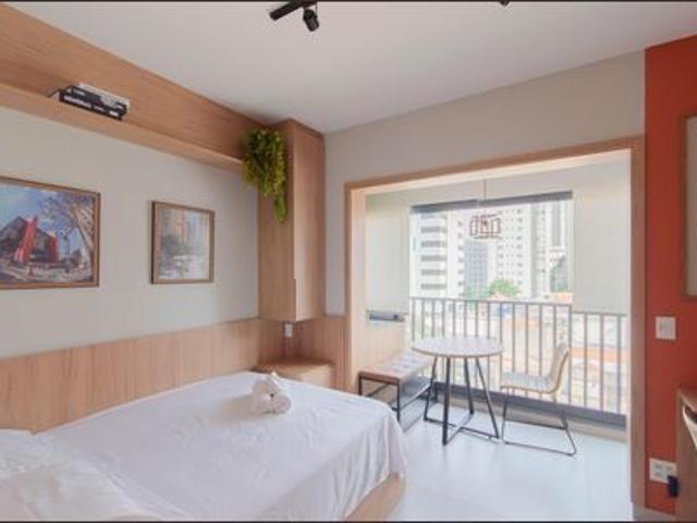 Studio para alugar com 27m², 1 quarto e sem vaga