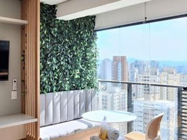 Studio para alugar com 27m², 1 quarto e sem vaga