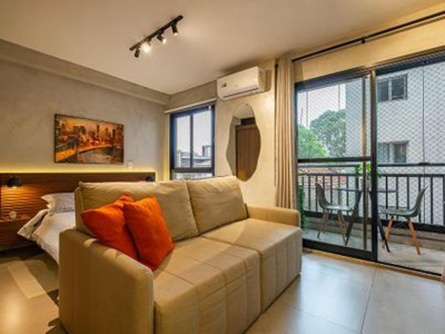 Studio para alugar com 27m², 1 quarto e sem vaga