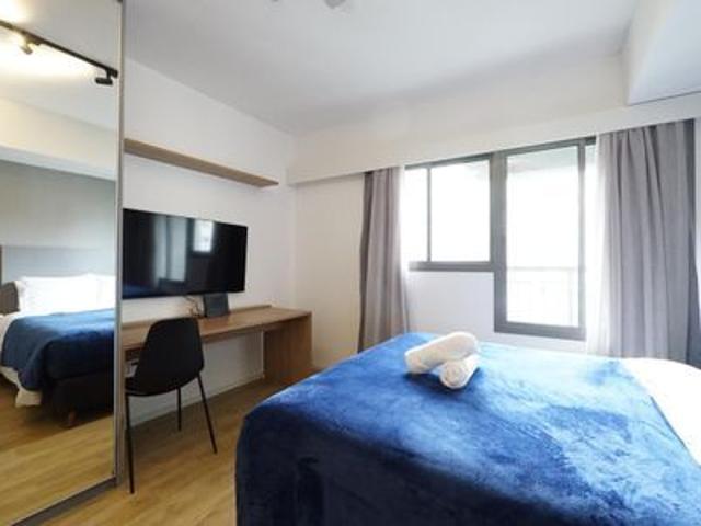 Studio para alugar com 27m², 1 quarto e sem vaga
