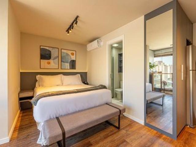 Studio para alugar com 27m², 1 quarto e sem vaga