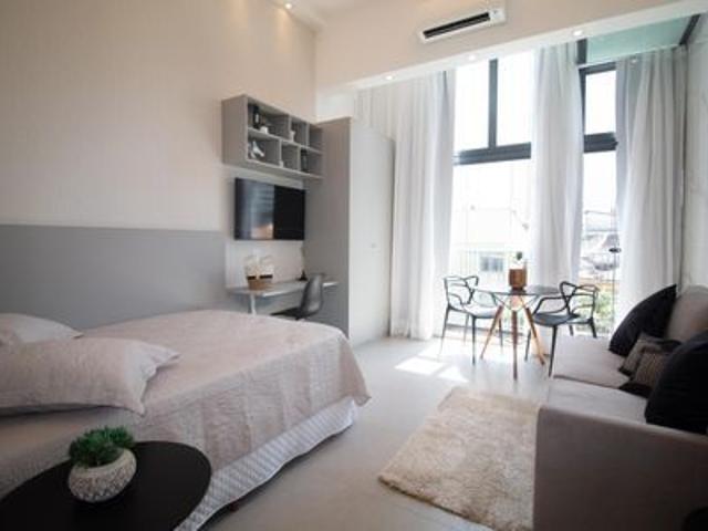 Studio para alugar com 28m², 1 quarto e sem vaga