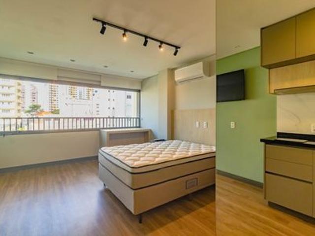 Studio para alugar com 28m², 1 quarto e sem vaga