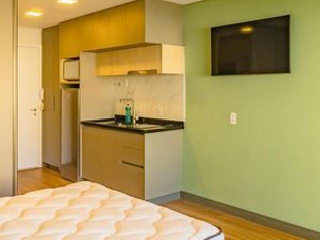 Studio para alugar com 28m², 1 quarto e sem vaga