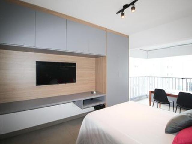 Studio para alugar com 28m², 1 quarto e sem vaga