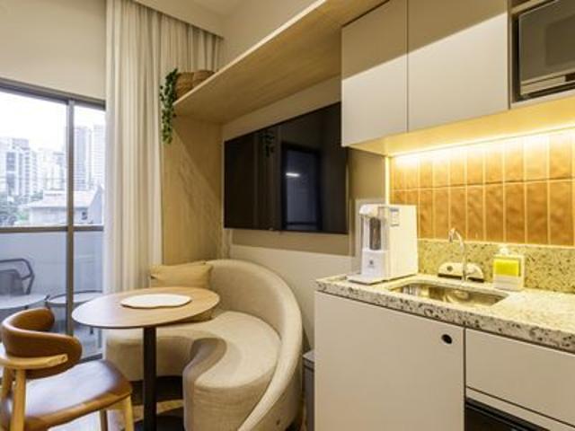 Studio para alugar com 35m², 1 quarto e sem vaga