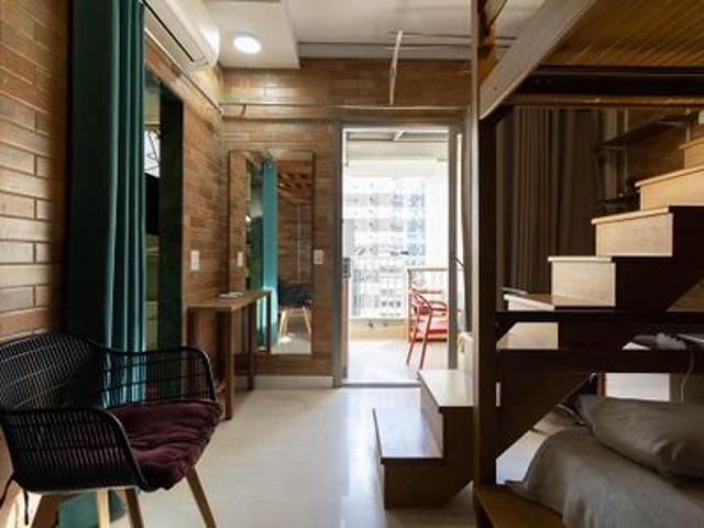 Studio para alugar com 32m², 1 quarto e 1 vaga