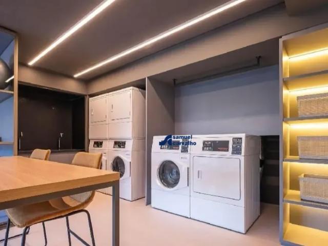 Stúdio para locação de 28 metros, completamente reformado e mobiliado, acabamentos de alto padrão co