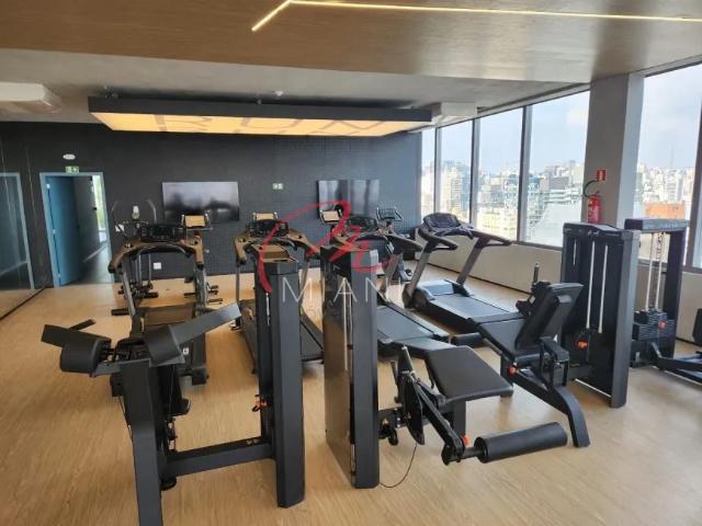Studio para locação em Pinheiros com 25m², mobiliado, Lazer completo Próx. Da Estação Oscar Freir