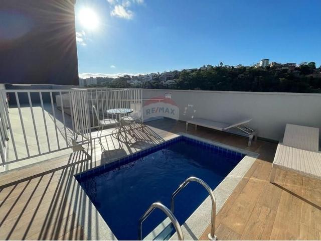 Studio para locação mobiliado pertinho da UFJF elevador, garagem, piscina e academia