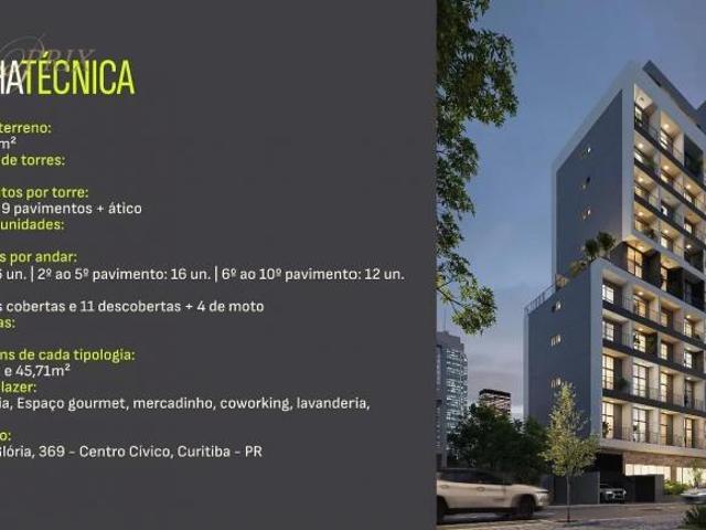 Studio Plex à venda, Centro Cívico, Curitiba, PR