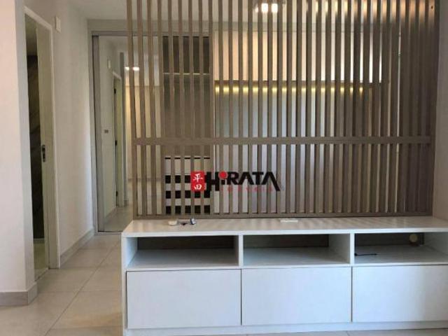 Studio próx metro Brooklin mobiliado 1 dorm / 1 vaga à venda, 37 m² por R$ 539.000