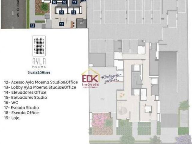 Studio Residencial Ayla Moema Moema São Paulo 21m² 1 vagas!