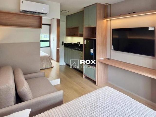 Studio totalmente mobiliado com 1 quarto à venda, 21 m² por R$ 335.000 Centro, Curitiba/PR