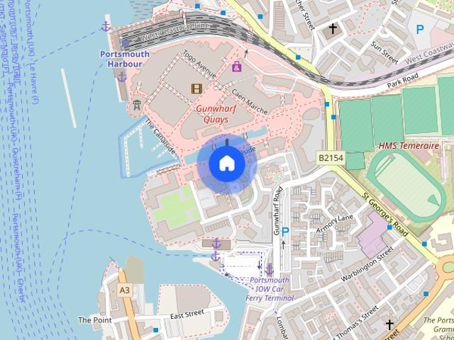 studio to rent Anson Court, The Canalside, Gunwharf Quays, Portsmouth, PO1