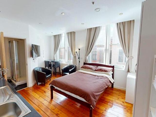 Studio To Rent In, A Upper Parliament Street, Nottingham, Nottinghamshire, NG1