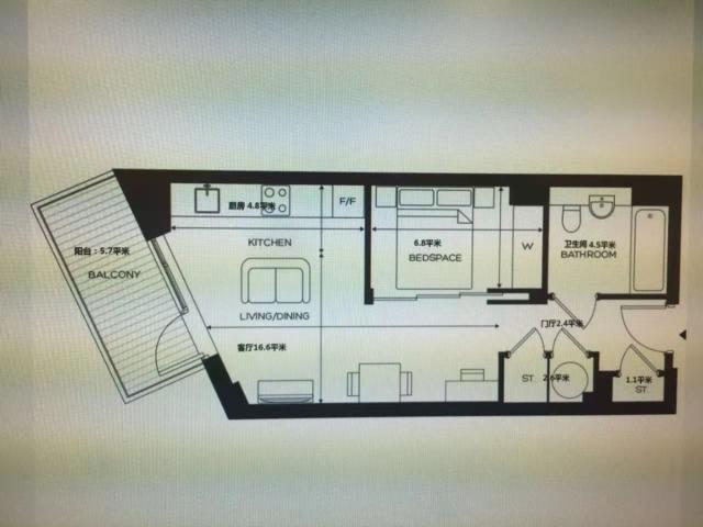 Studio to rent on Wandsworth Road, London