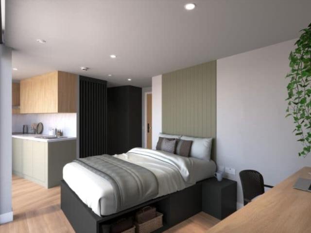 Studio to rent on Deansgate, Manchester