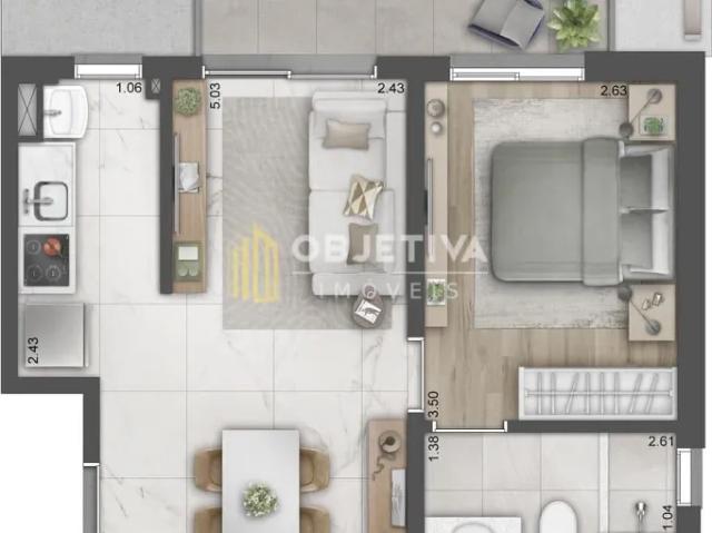 Studio à venda 1 Quarto 22.33M² Cidade Baixa Porto Alegre RS | Nova Olaria Studios