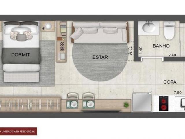 Studios NR na Vila Romana com 30,32 e 40m2