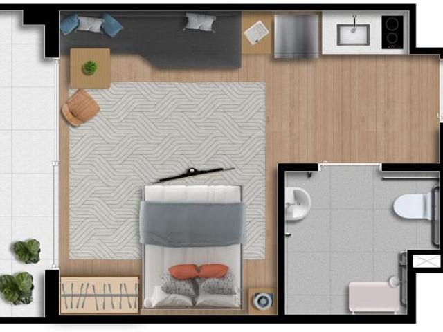 STUDIOS NR COM VALORES PROMOCINAIS,PRONTO PARA MORAR.COM 1% GAANTIDO 6 M