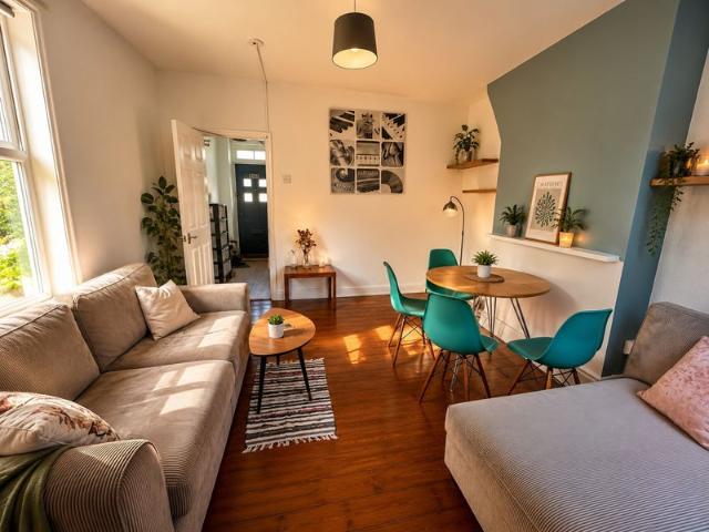 Stunning 4 Bedroom Flat in Battersea/Living Room