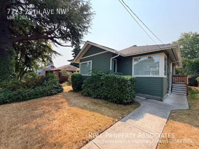 Stunning 4BR/2BA Ballard Home with Open Living & Private Backyard