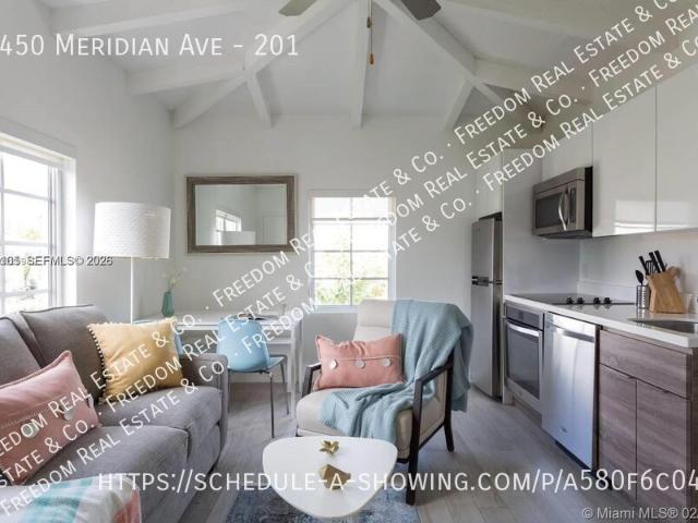 Stunning Two Bedroom, Two Bathroom South Beach Oasis: Fully Renovated & Furnished, Vaulted Ceilings, Steps From Lincoln Road