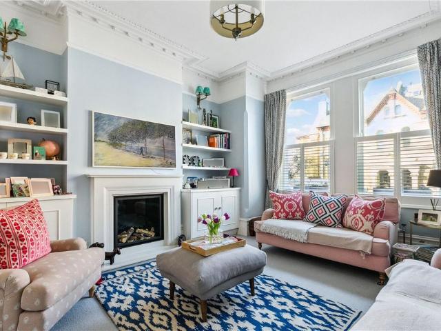 Stunning Victorian five bedroom family house with off street parking and a pretty, south facing garden. With over 2,600 square feet, high ceilings, three bathrooms, a cloakroom, a fabulous extended kitchen family room, and a large reception room. Excellent storage