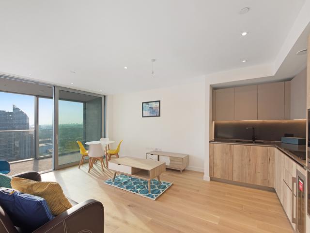 Stunning high floor one bed furnished apartment in an award winning development