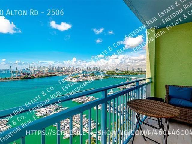 Stunning One Bedroom, One Bathroom Yacht Club At Portofino Residence: Unobstructed Biscayne Bay Views, Fully Furnished & Two Parking Spaces