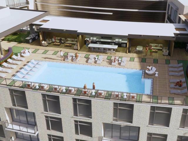 Stylish High Rise Apartment Building
