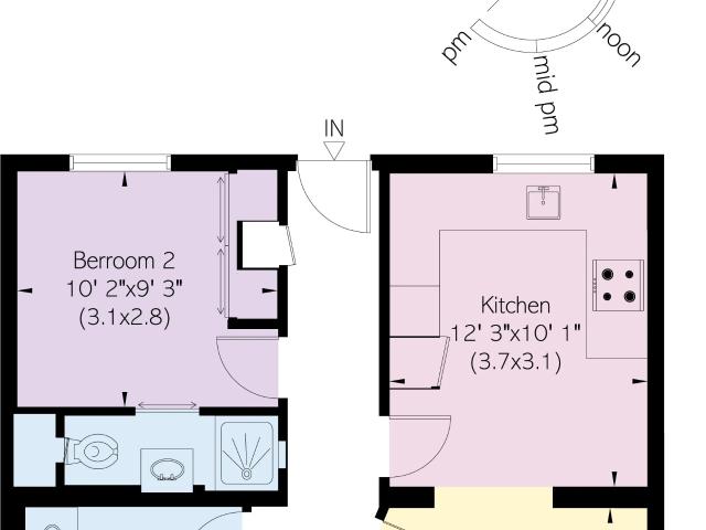 Stylish two bedroom apartment with lift and porter