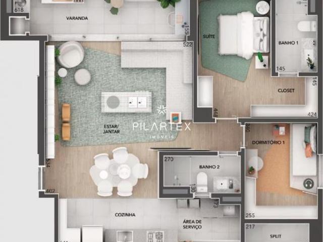 SUMMER Apartamento de 97m² à venda no Terra Bonita, Londrina, PR