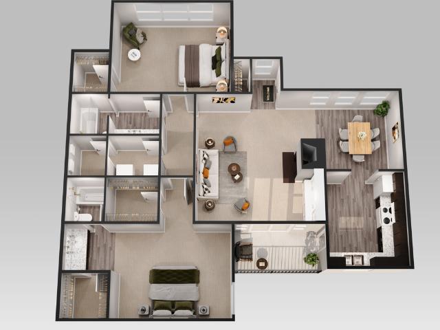 Summer Hill Apartments 2 Bedroom Apartment for Rent at 10010 Whitehurst Dr, Dallas, TX 75243