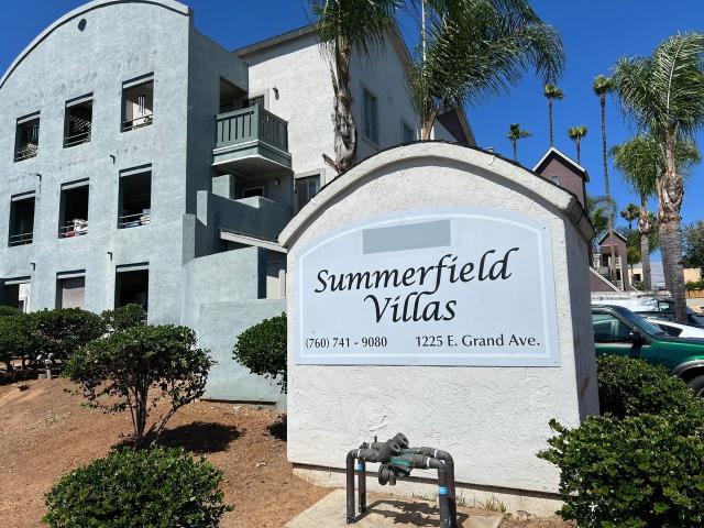 Summerfield Villas 1 Bedroom Apartment for Rent at 1225 E Grand Ave, Escondido, CA 92027 Midway