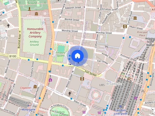 Sun Street, One Crown Place, EC2A