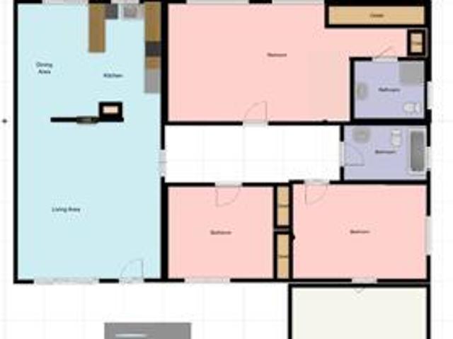 Sunnyvale, CA 1 level house, 3bed/2bath, AC, fence