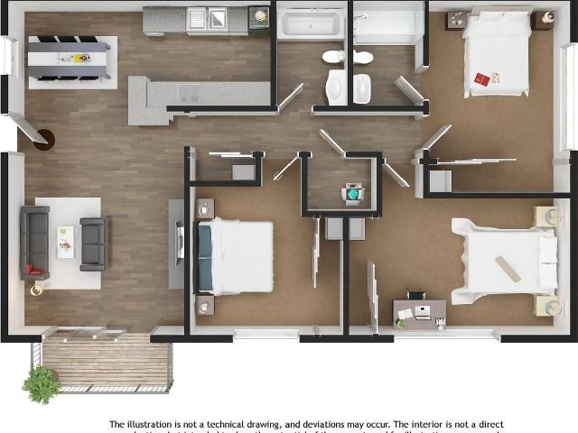 Sunset Cove 3 Bedroom Apartment for Rent at 1470 Victoria Ave, Oxnard, CA 93035 Via Marina