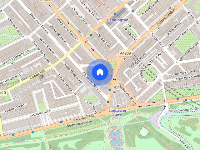 Sussex Gardens, Paddington, London, W2